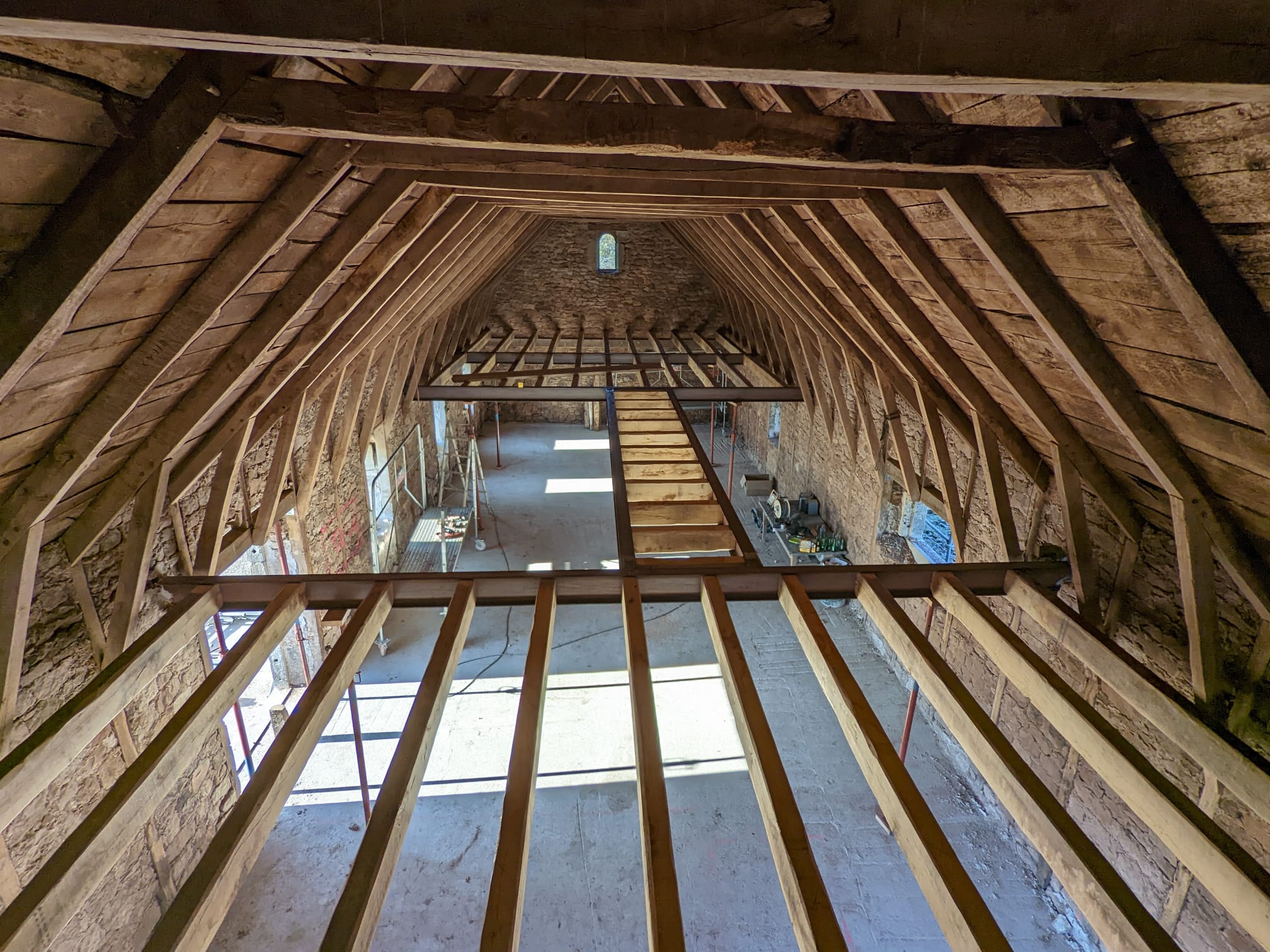 Solivage bois et fer, Bozouls 2022 - Emilien Viguier Charpente